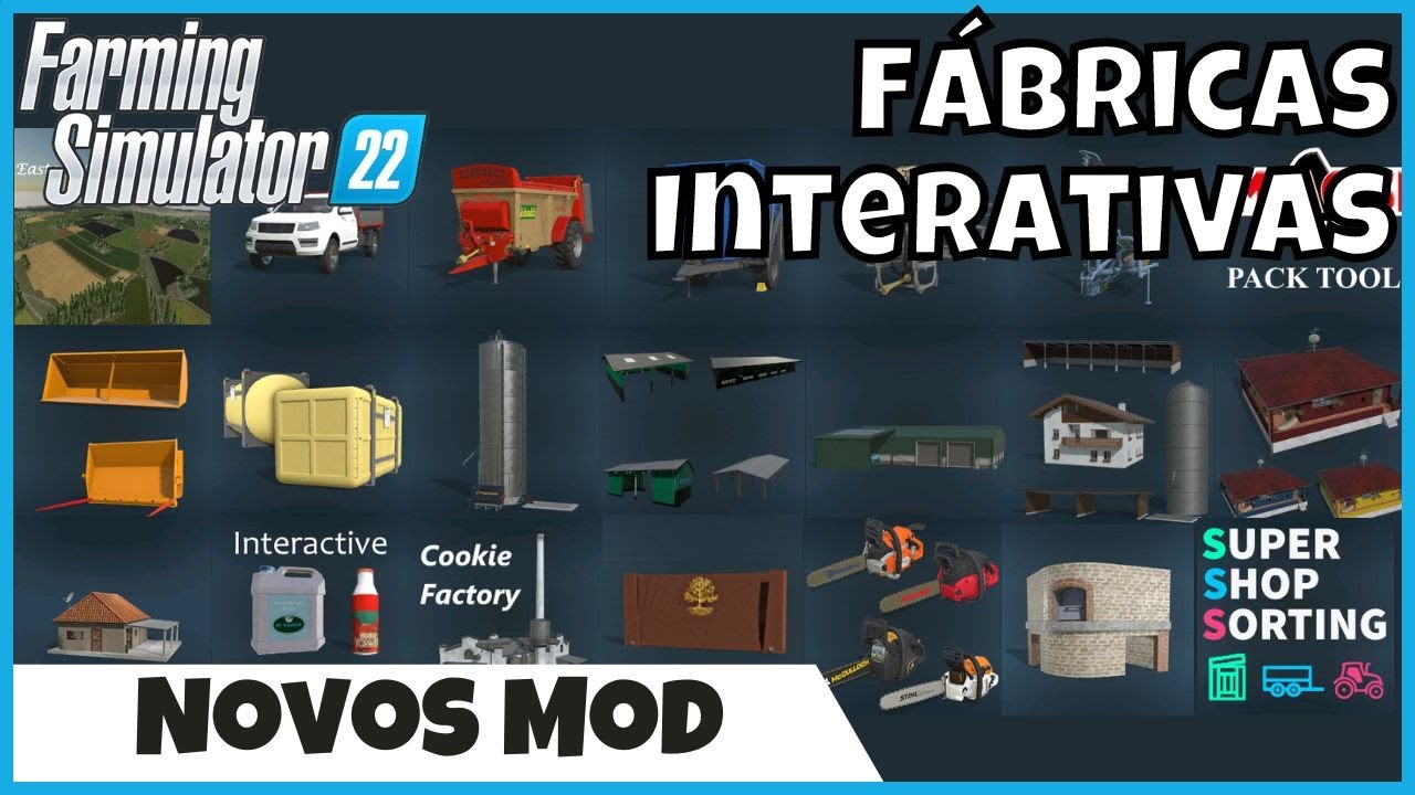 FS22 Mods | Mapa, Mods BR, Fábricas com Produção MANUAL, Produções ...