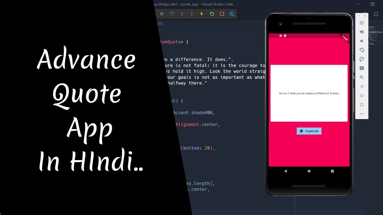 (Hindi) - #11 Flutter Tutorials | Advance Quote app | Latest 2021 ...