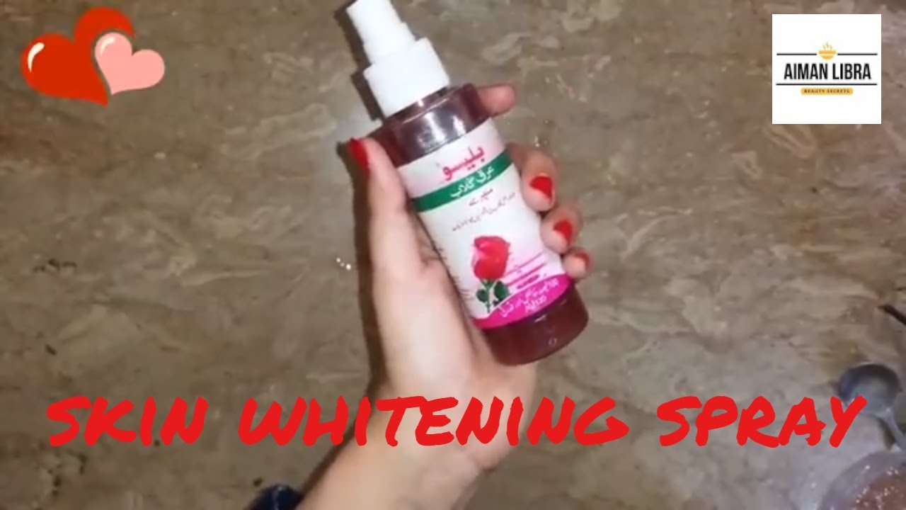 Skin whitening spray || skin whitening toner -how to make rose water ...