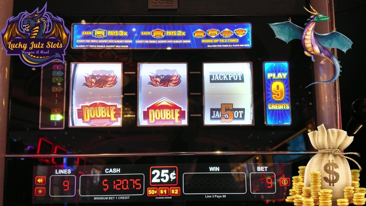 $100 into Blazing 7 Triple Double Jackpot Wild Nudge #slots #gamble # ...