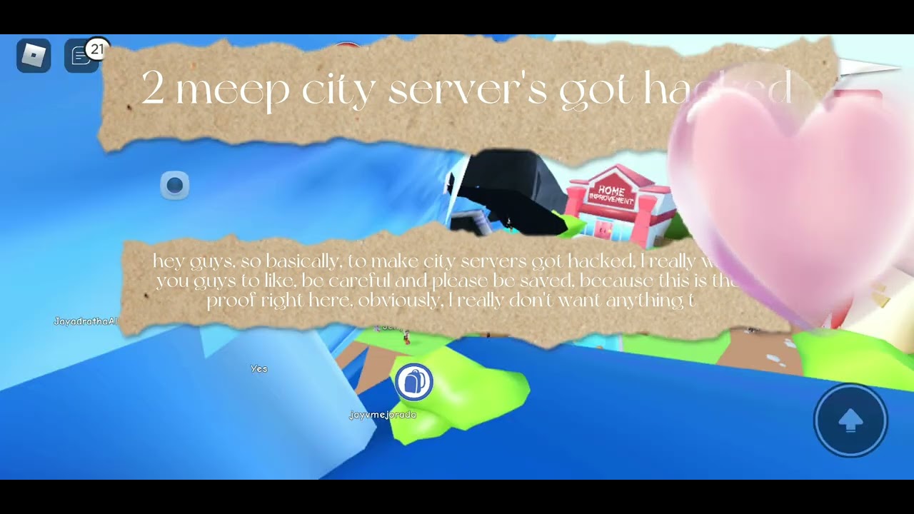 Meep city got hacked(read description) - YouTube