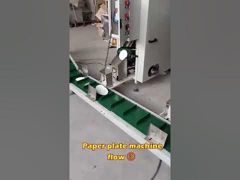paper plate machine flow ③ Paper plate production #shorts #paperplate # ...