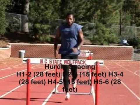 Hurdle Training - Reactive hurdling from a sprint. Round 2 - YouTube