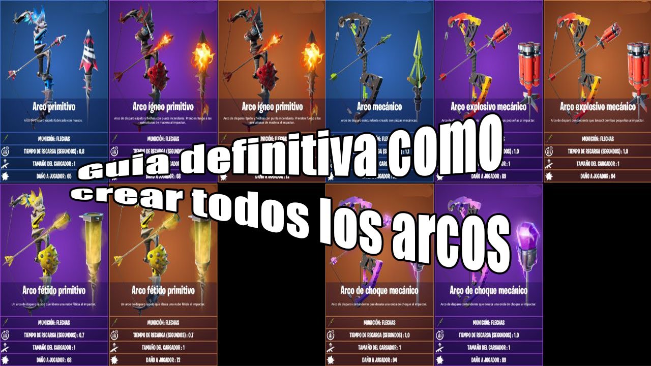 GUIA de como aprender a crear todos los arcos en FORTNITE - YouTube
