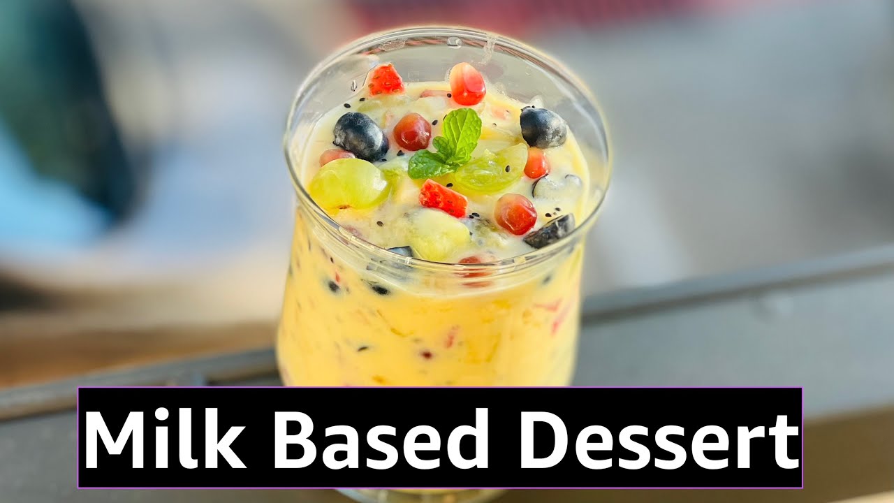 Quick and easy to make milk based dessert !!!! - YouTube