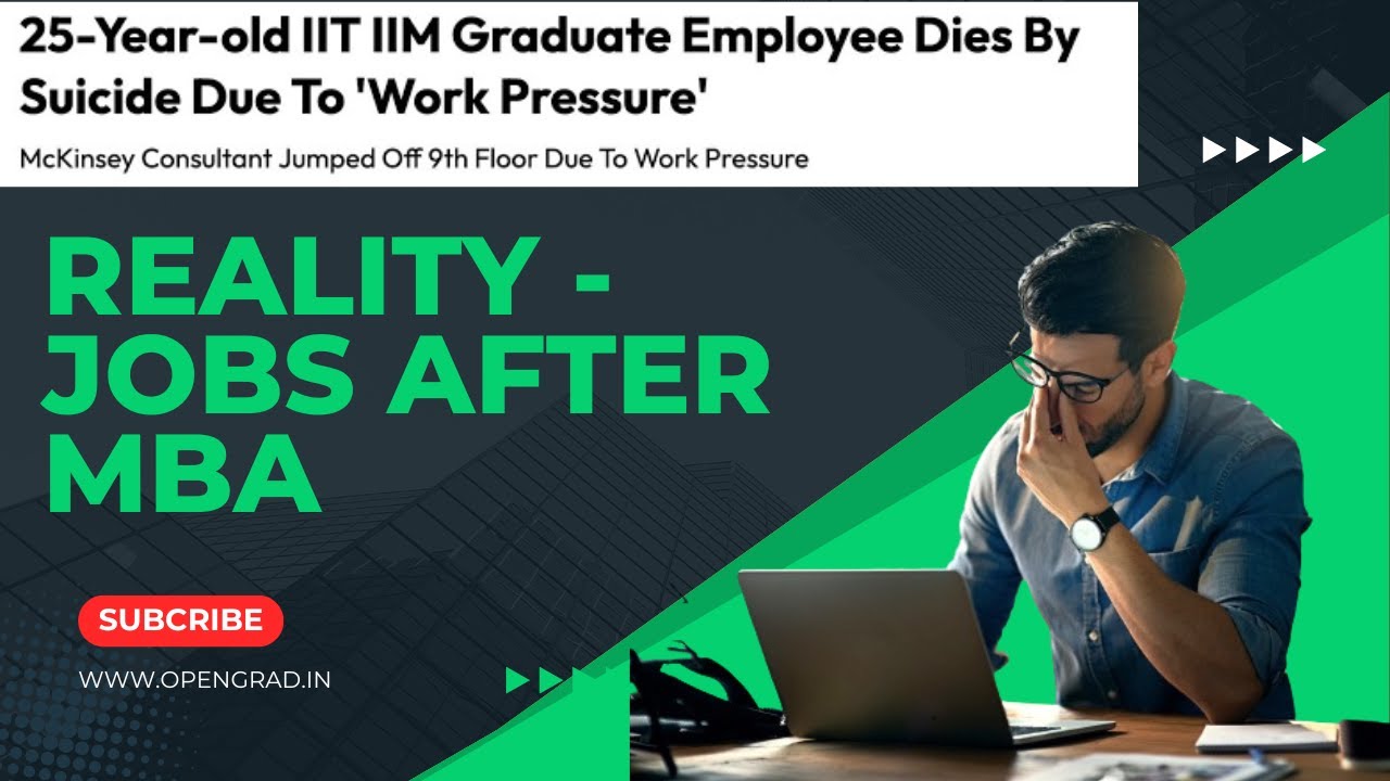 Reality of Jobs after MBA | My views on the recent IIT-IIM Grad Suicide ...