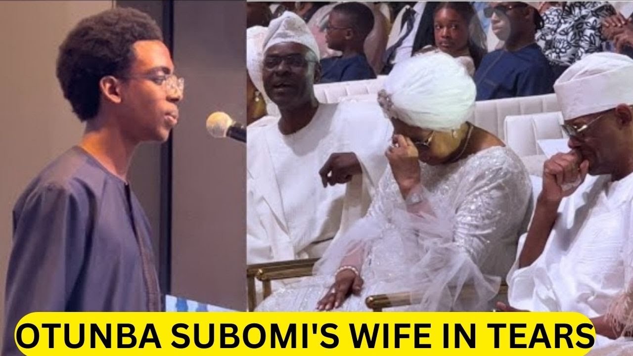 SO SÁD AS OTUNBA SUBOMI'S WIFE ẞURST INTO T£ARS AS HIS GRANDSON ...
