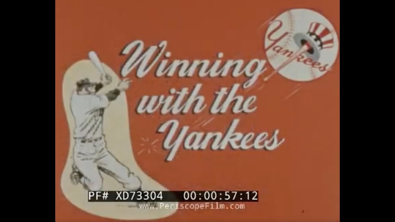 " WINNING WITH THE YANKEES " 1956 NEW YORK YANKEES BASEBALL TEAM PROMO ...