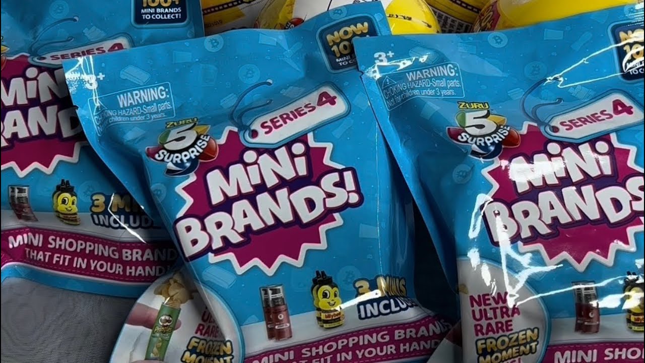 Series 4 Mini Brands blind bag unboxing Asmr No talking - YouTube