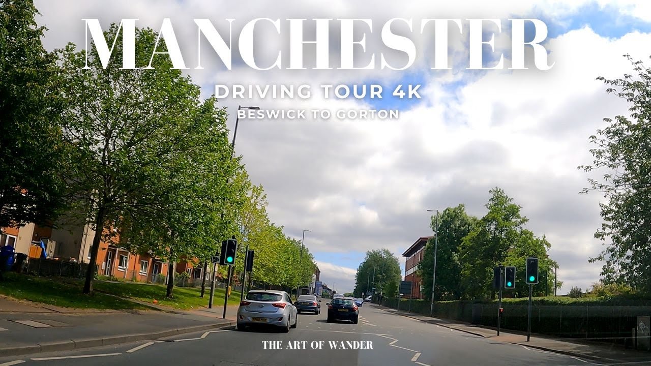 Driving Tour Manchester, UK (4K) - Beswick to Gorton (Greater ...