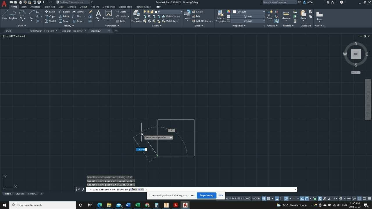 AutoCAD Stop Sign - video 1 - YouTube