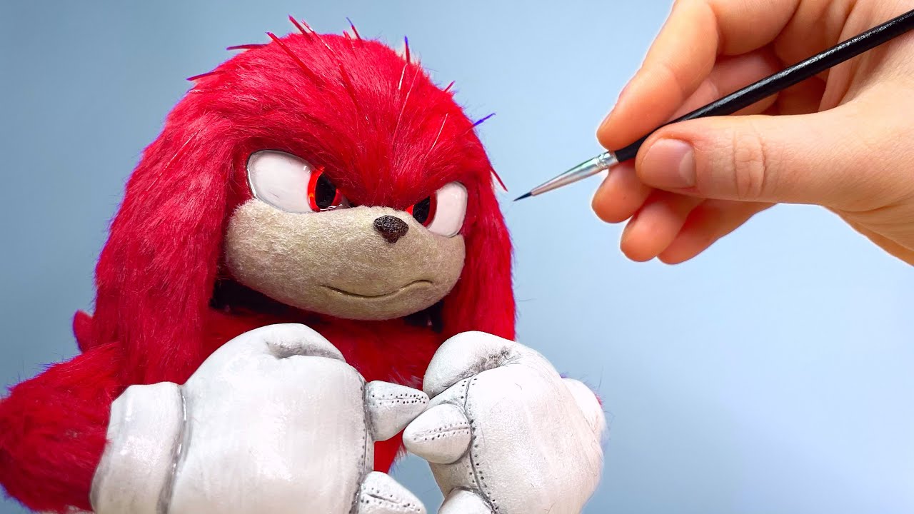 Making KNUCKLES (Movie ver.) with Light in The Eyes / Clay Tutorial ...