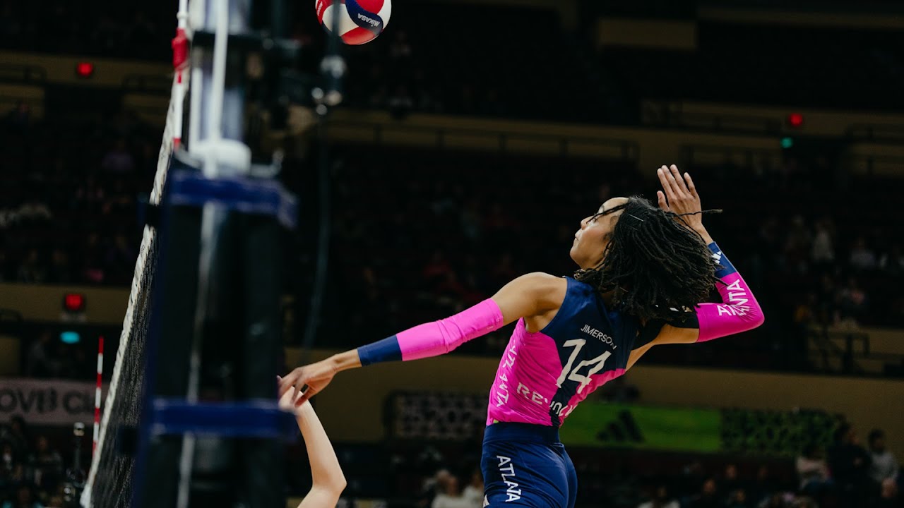 Athlete Highlight | Tia Jimerson, February 15 vs LOVB Austin - YouTube