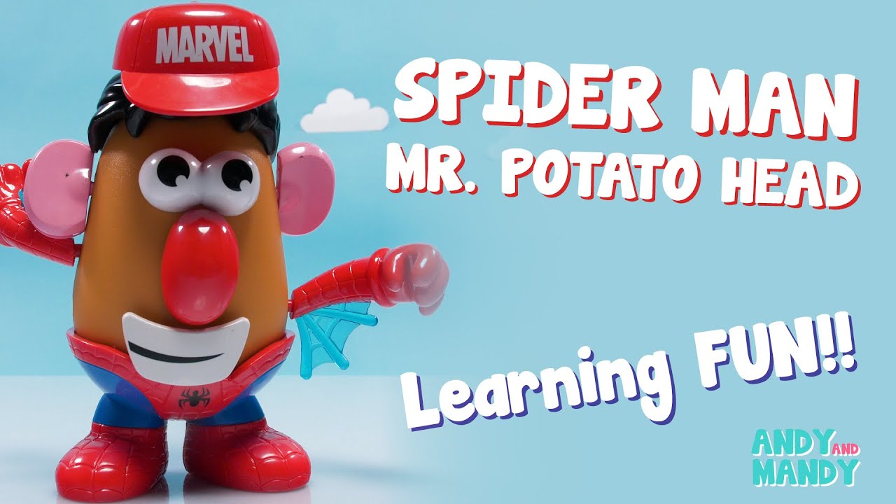 SPIDER MAN + MR. POTATO HEAD Learning Fun Video For Kids and Toddlers ...