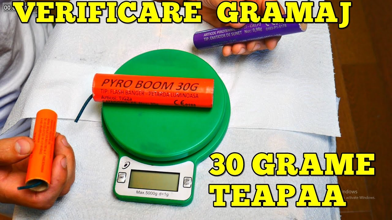 ȚEAPĂ LA GRAMAJ ?! Verificare gramaj PYRO BOOM 30g - YouTube