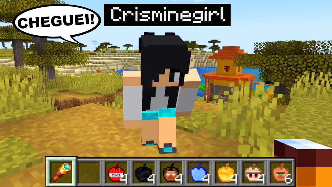 chamei a CRIS MINEGIRL pra testar uma coisa no Minecraft - YouTube