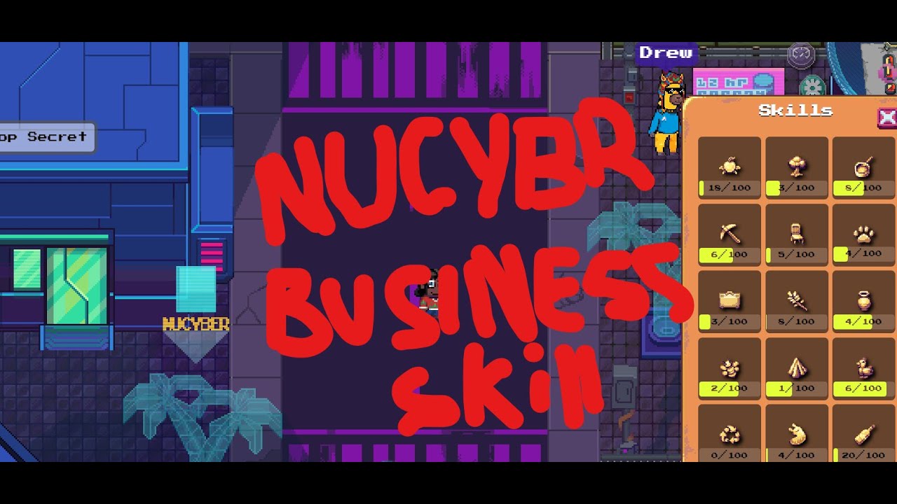 PIXEL GAME NUCYBER | How to use CYBER Token |BUSINESS SKILL in Nucyber ...