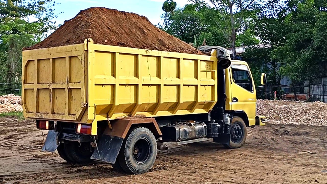 Dump truck mitsubishi canter unit baru mencoba muatan tinggi @TMT 47 ...