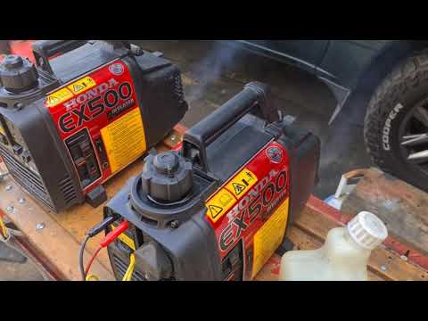 Honda EX500 2 stroke inverter generators Parallel connection, one of a kind