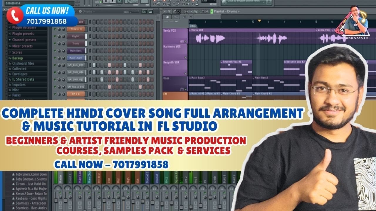 Hindi Cover Song Full Arrangement & Music Tutorial || Fl Studio Course ...