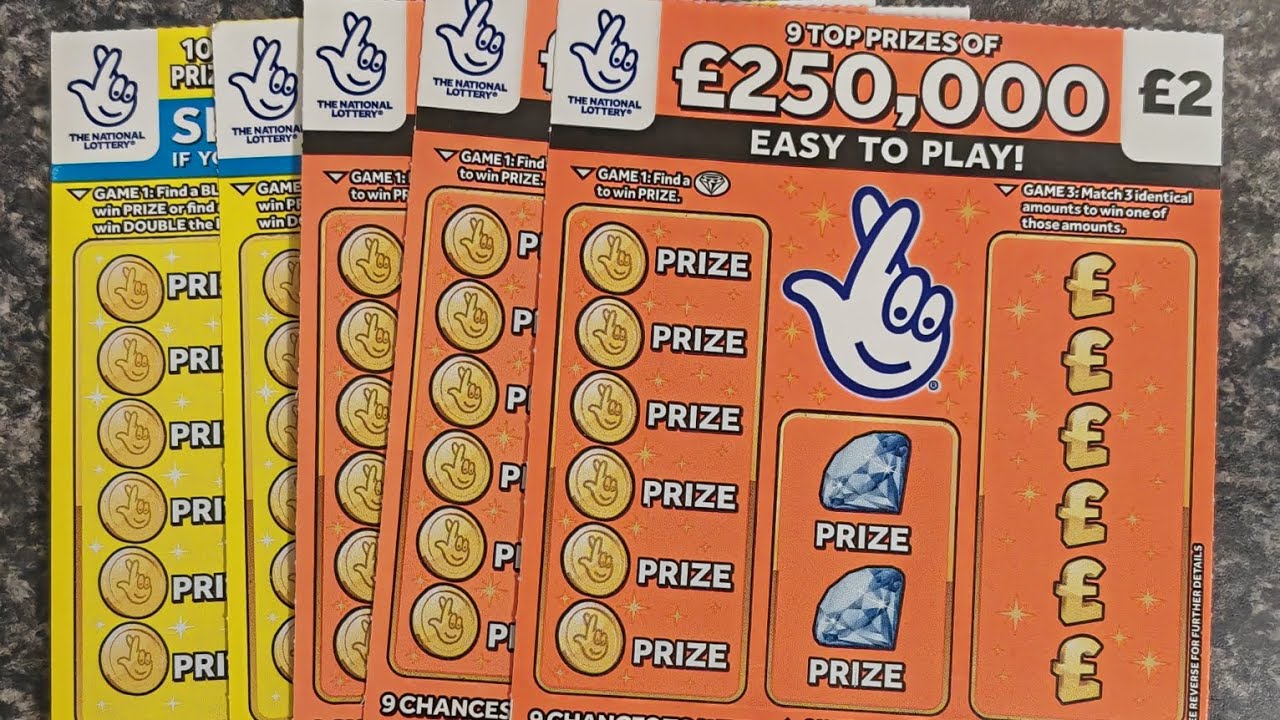 £250,000 orange v 250,000 yellow scratch cards £10 in play - YouTube