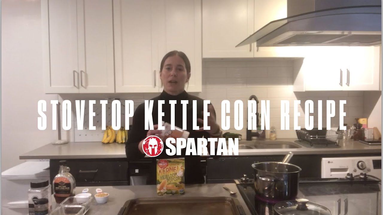 Eat Like a Spartan| Stovetop Kettle Corn - YouTube