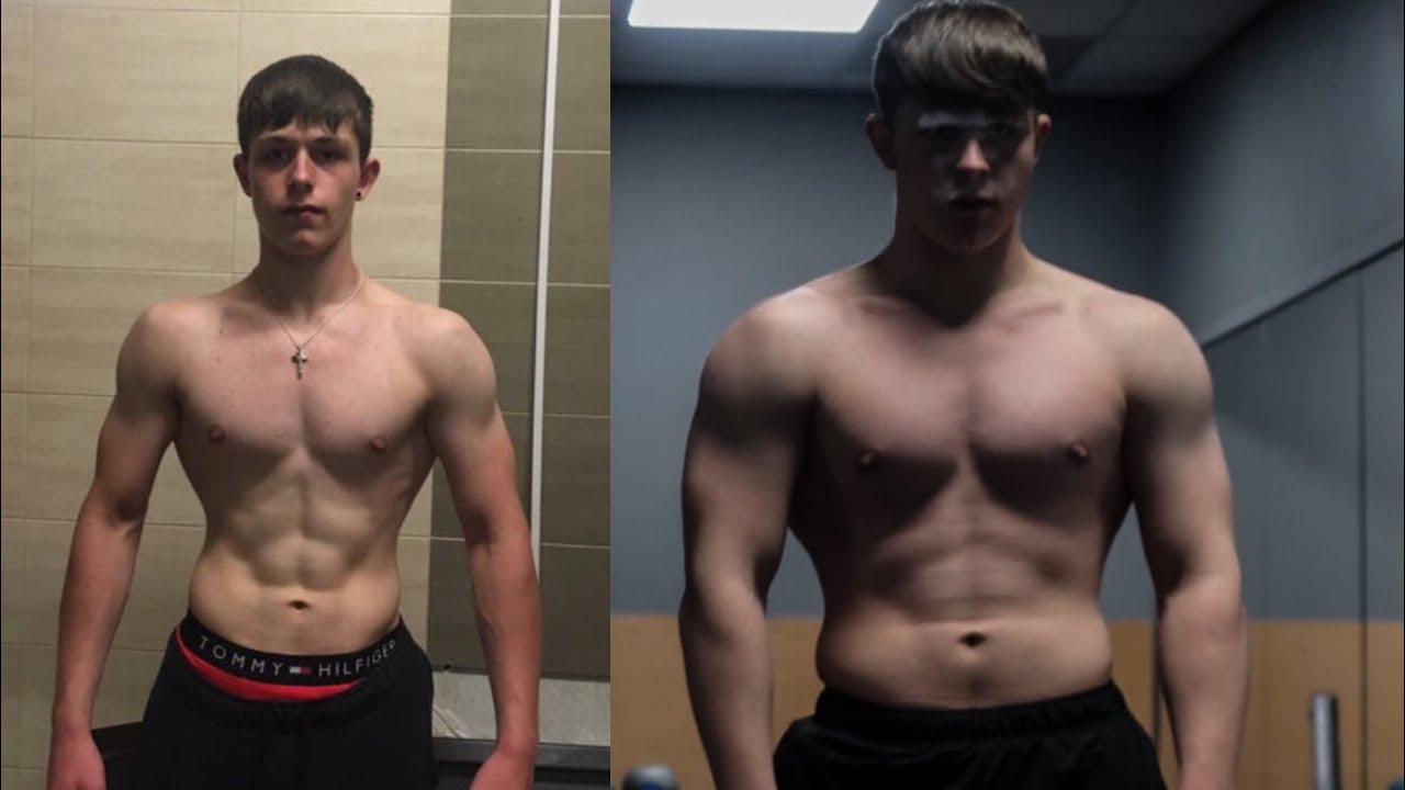 15-16 ONE YEAR BULKING TRANSFORMATION | SKINNY TO BIG - YouTube