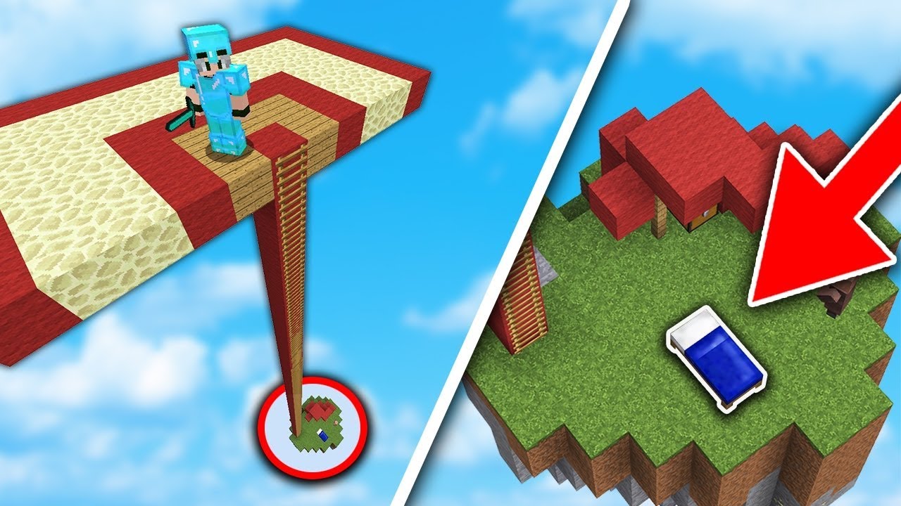 making an amazing sky base(minecraft bed wars) - YouTube