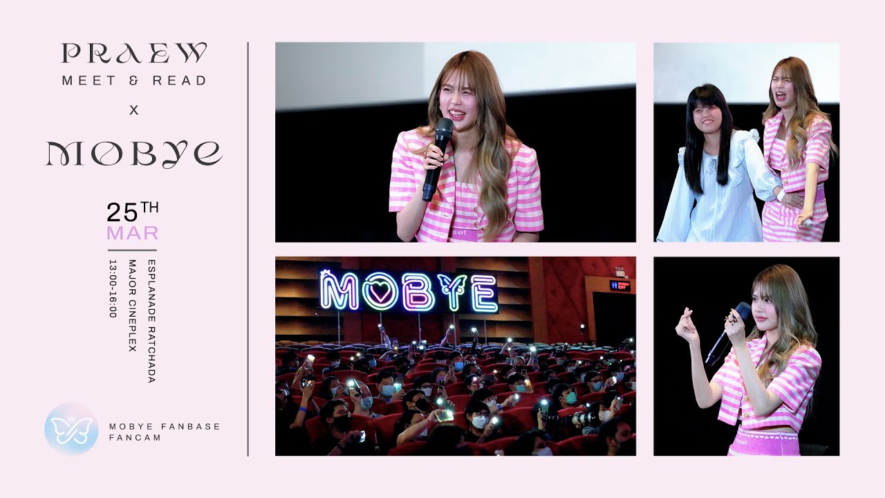 โมบายสมัยเด็กจนโต หนังสือเล่มโปรด แฟนคลับผู้โชคดี │Praew Meet & Read X MOBYe │Esplanade 230325 ...
