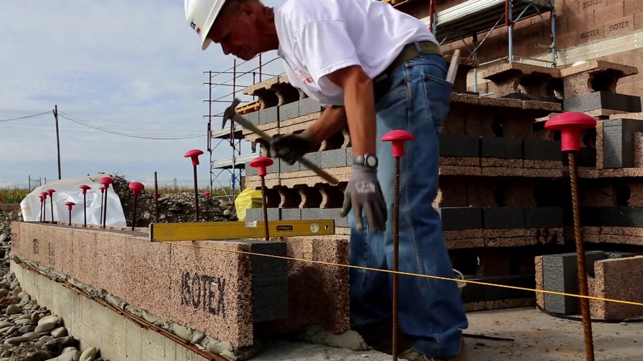 Blokeliai ISOTEX 1 ir 2 eilės montavimas - YouTube