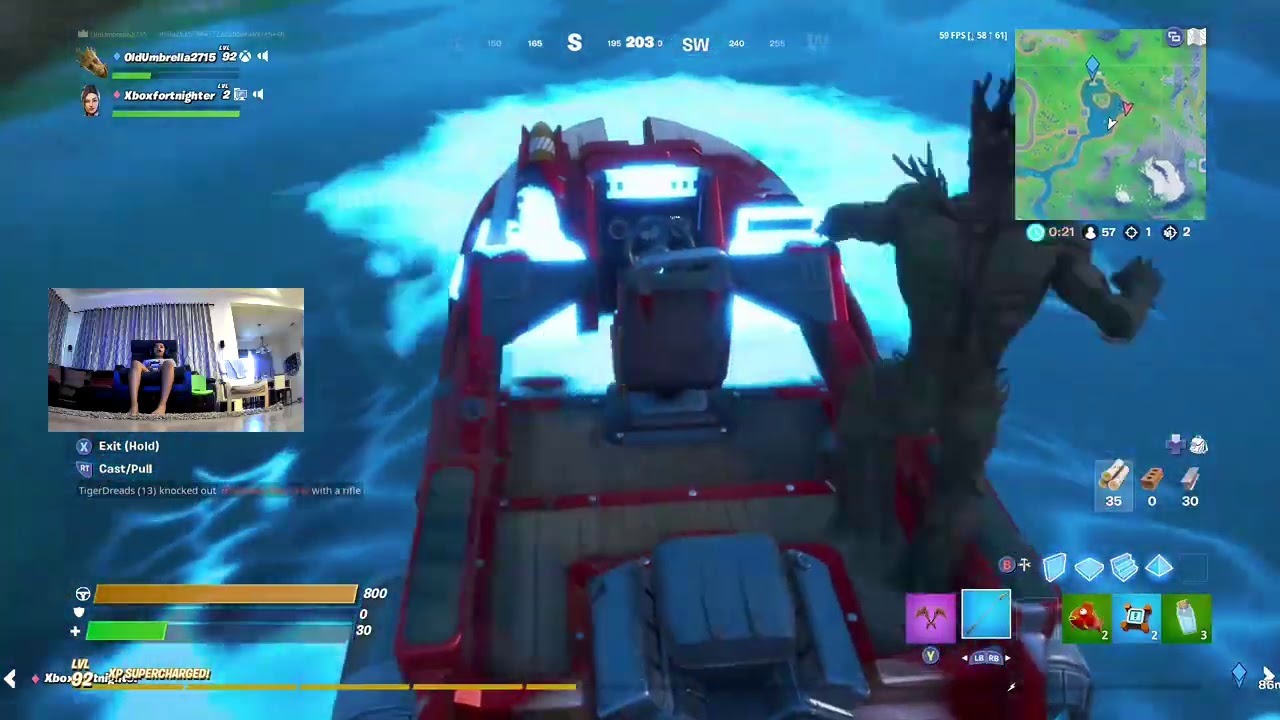 Highlight: Fishing all game with my brother and winning a victory ...