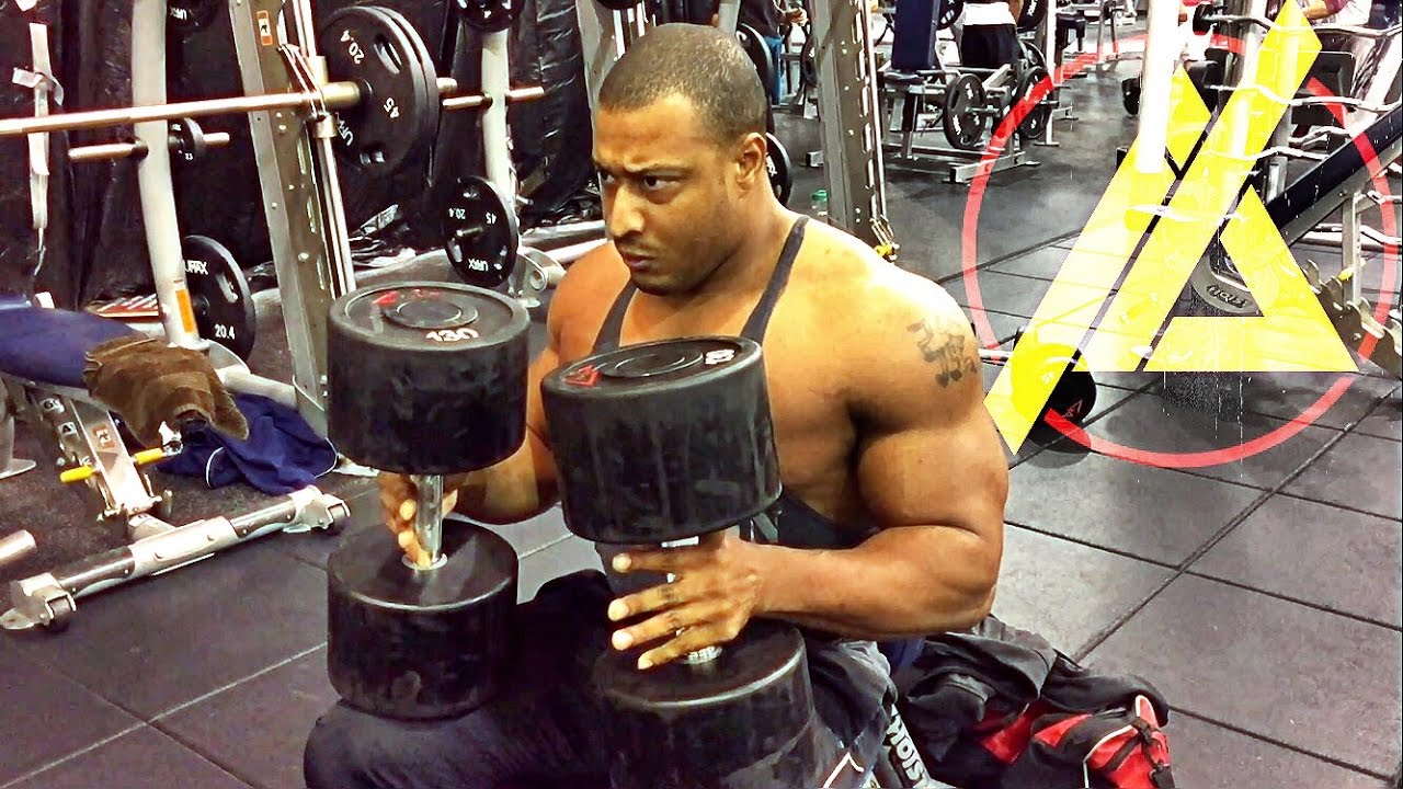 130lb Shoulder Presses by "The Iron Assassin" | Bodybuilding Motivation ...