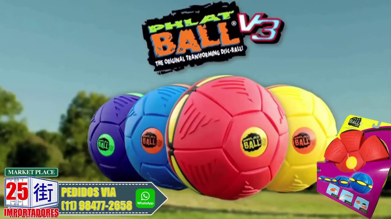 FLAT BALL P3 DISC - Bola que Achata e Volta ao Normal com LED - YouTube