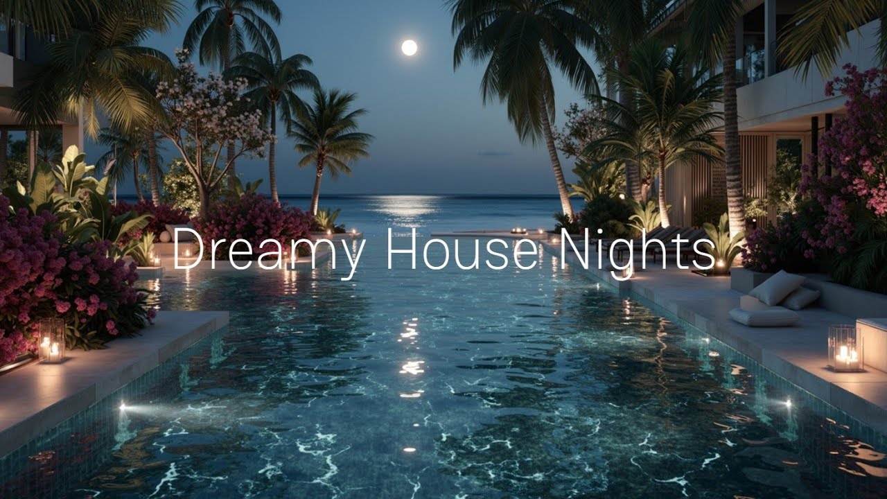 Moonlit Deep House Mix ~ Tropical Night Chillout | Relaxing Luxury Pool ...