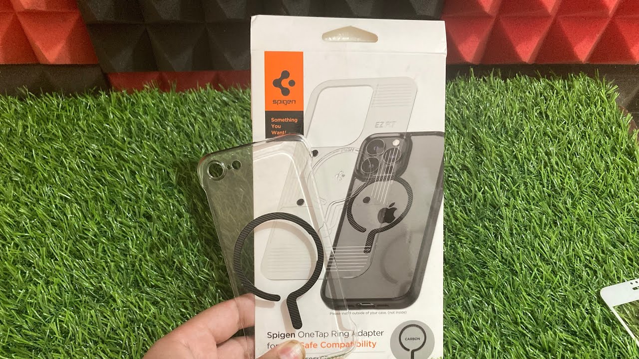 UNBOXING SPIGEN ONE TAP RING ADAPTER AND FRAME LESS CASE FOR I PHONE SE ...