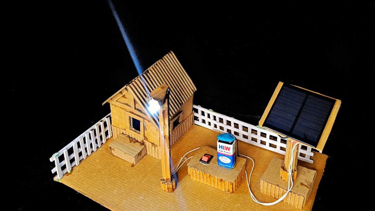 Solar Street Light Working Model for School || Assam Make Stuff - YouTube