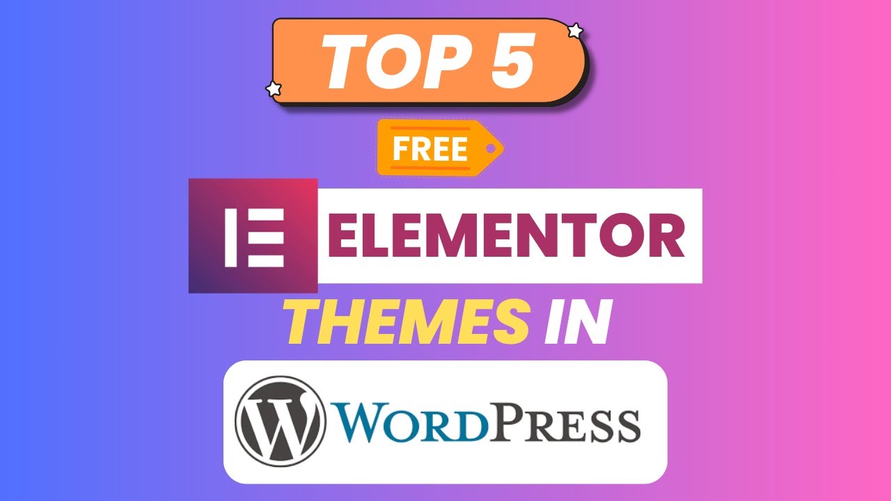 Top 5 Free Elementor Themes in WordPress - YouTube
