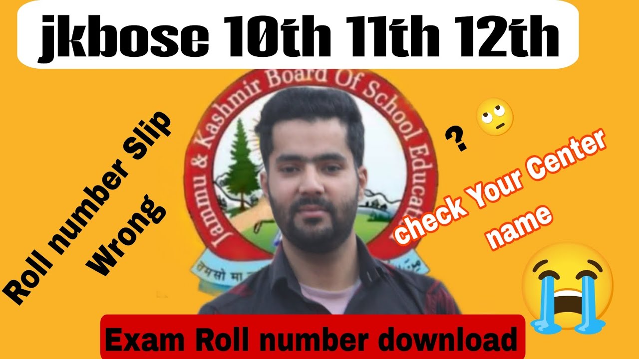 JKbose 10th 11th 12th Roll number slip | download Now check your center ...