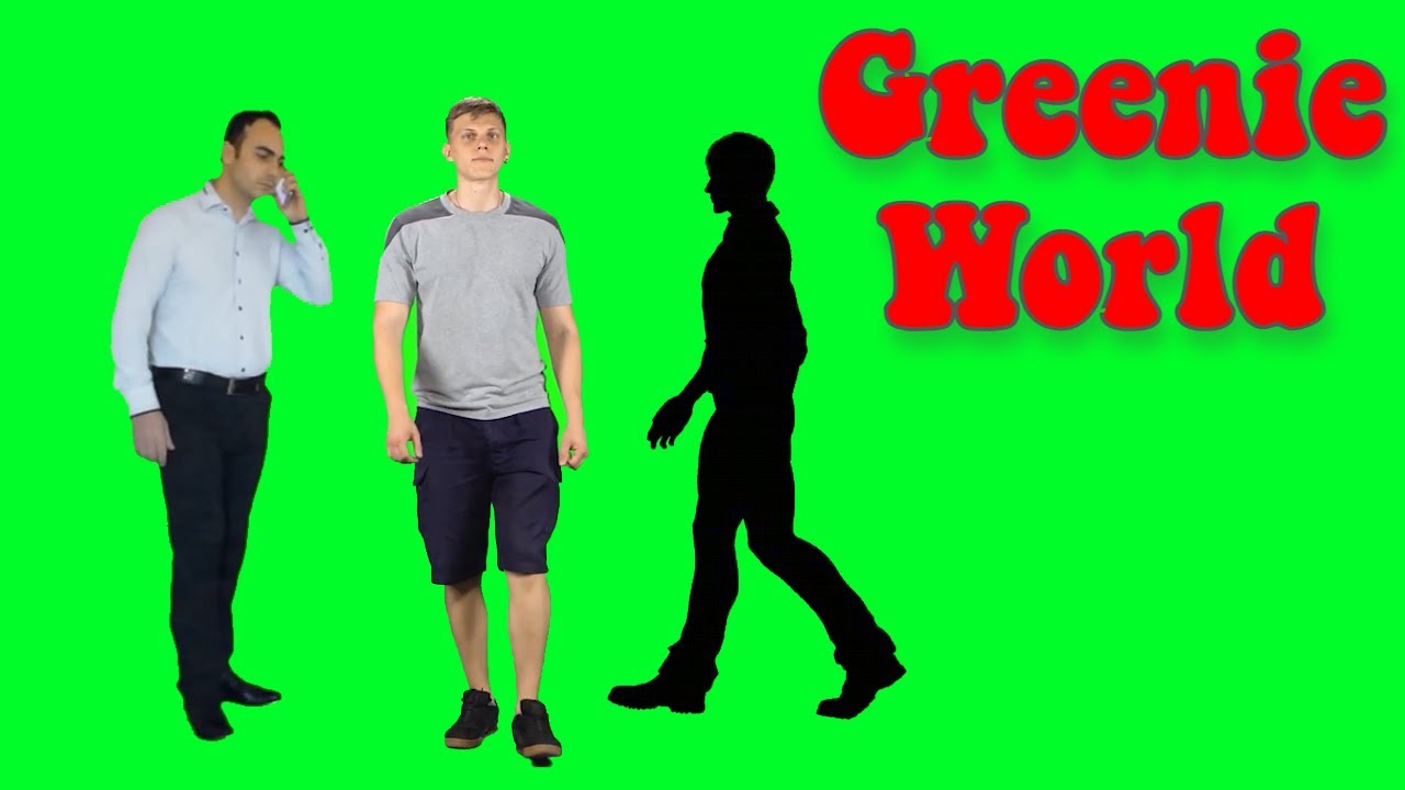 Person Walking | No Copyright | Green Screen Compilation - YouTube