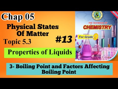 Boiling Point | Factors Affecting Boiling Point | Chap 5 | Class 9 ...