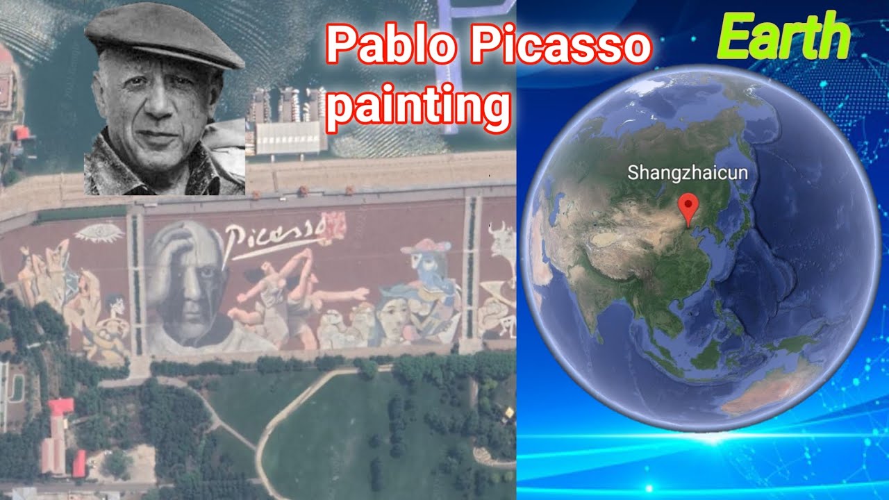 how to Play || Pablo Picasso painting Google Earth videos # ...
