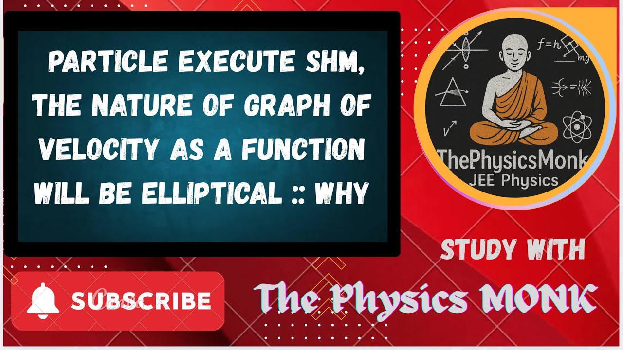 Ellipse /in SHM the nature of graph of velocity displacement function ...