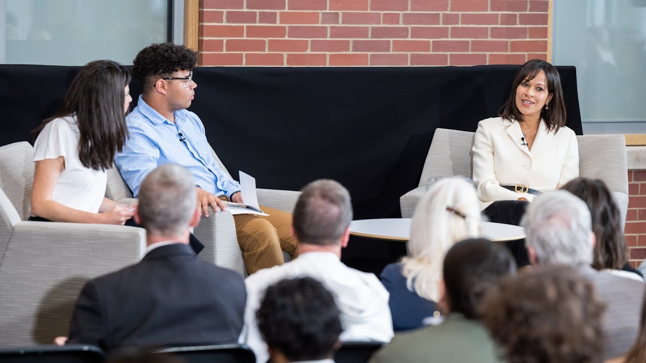 Jill Pemberton, CFO of LVMH North America, at the Providence College ...