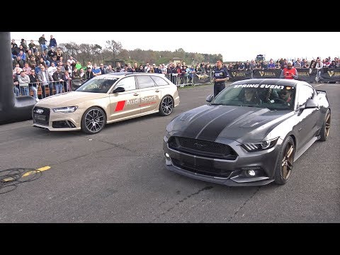 Ford Mustang GT vs Audi RS6 Avant C7