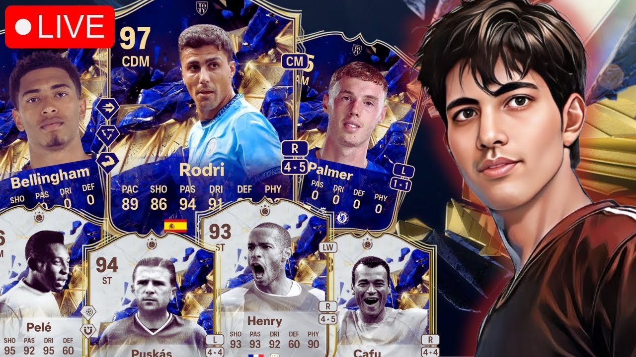 R10 PACKED 🤩|| TOTY MIDFIELDERS LIVE || EAFC 25 LIVE - YouTube