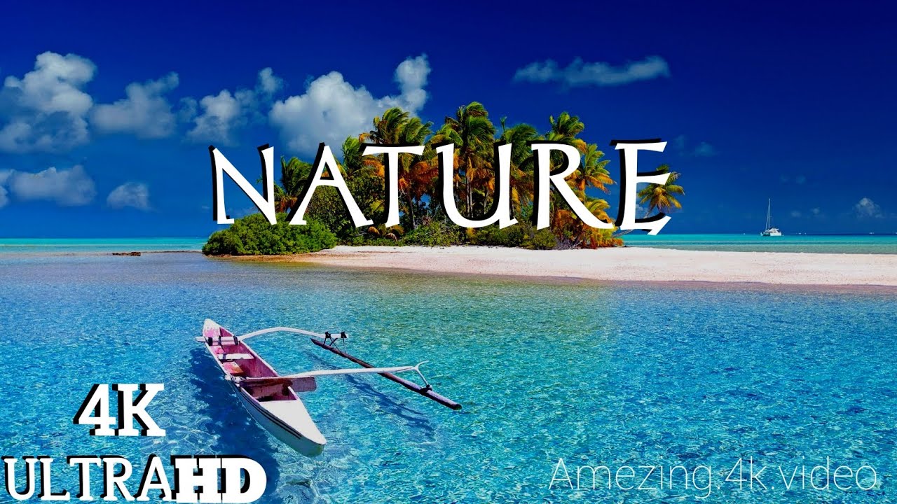 4k video flying natural.(4k.UHD). Relaxing.music with Beautiful ...