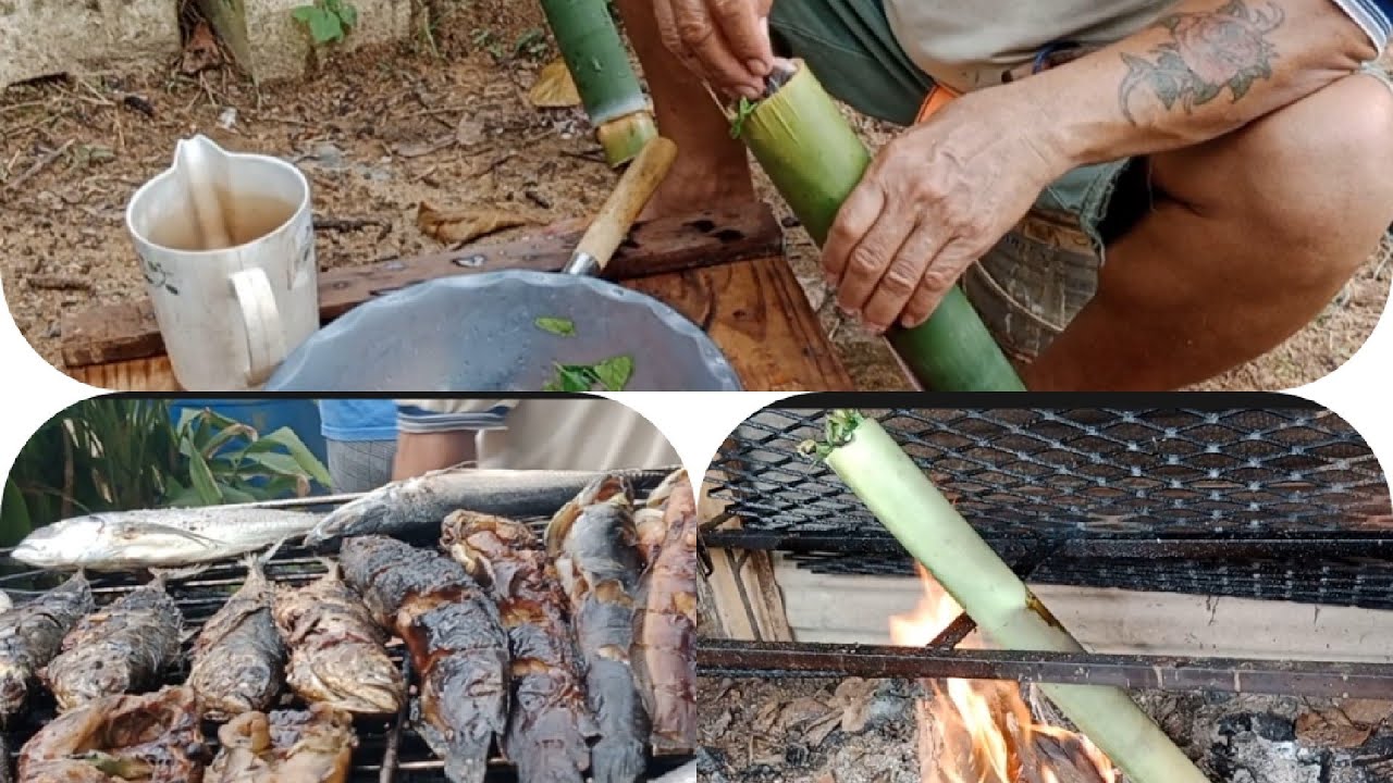 IKAN KELI MASAK DALAM BULUH DAN PANGGANG IKAN DI PONDOK KEBUN KAWAN ...