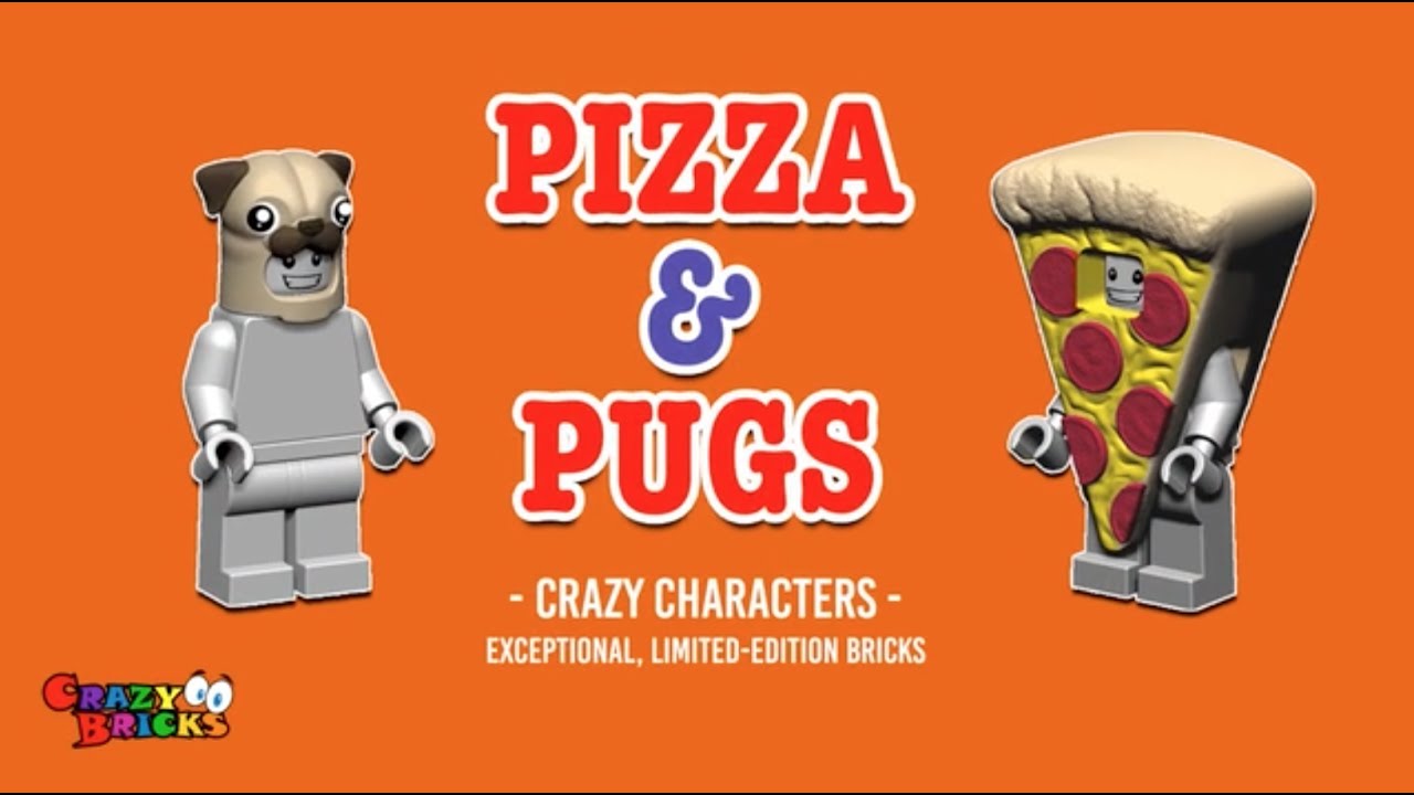 Pizza and Pugs Custom LEGO Characters Kickstarter Project - YouTube