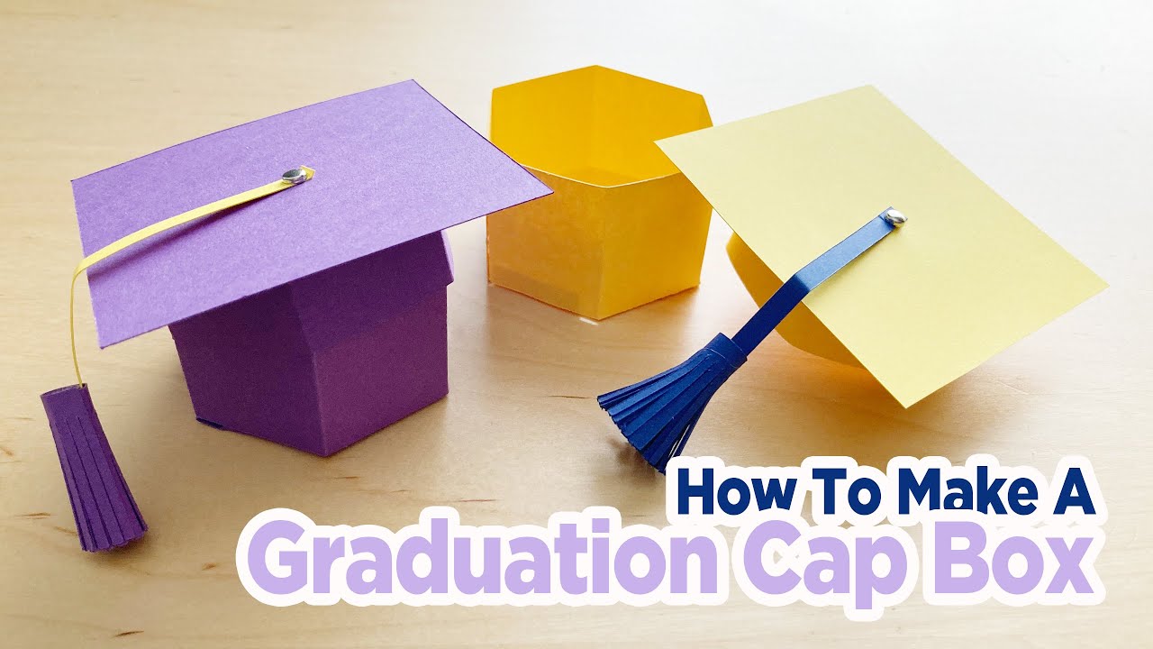 Graduation Party Favor: How To Make A Graduation Cap Box - YouTube