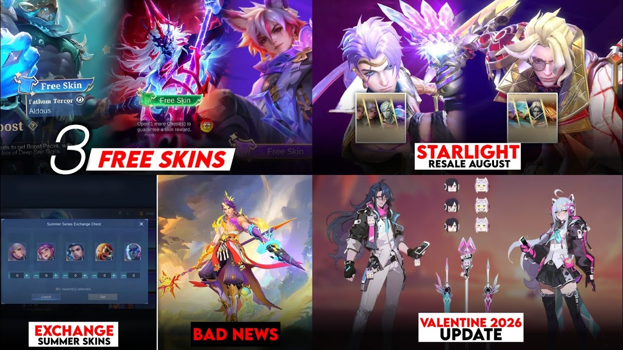 FREE 3 SKINS & EVENTS IN AUGUST, RESALE STARLIGHT SKINS AUGUST, ARLOTT ...